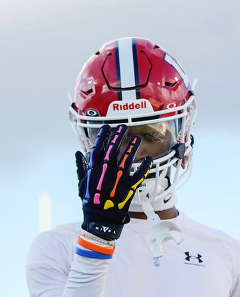 Reaper NEON LIGHTS Football Gloves – Rivel Athletics