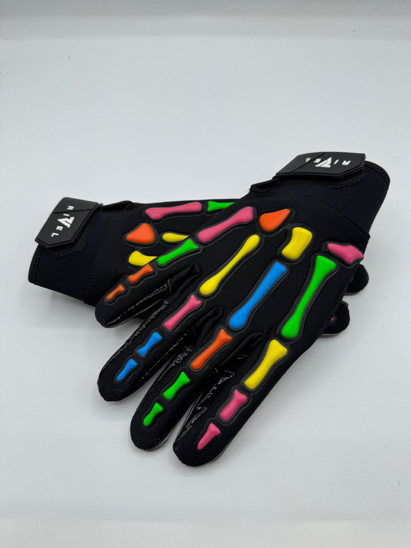 Reaper SKITTLES Bones Football Gloves – Rivel Athletics