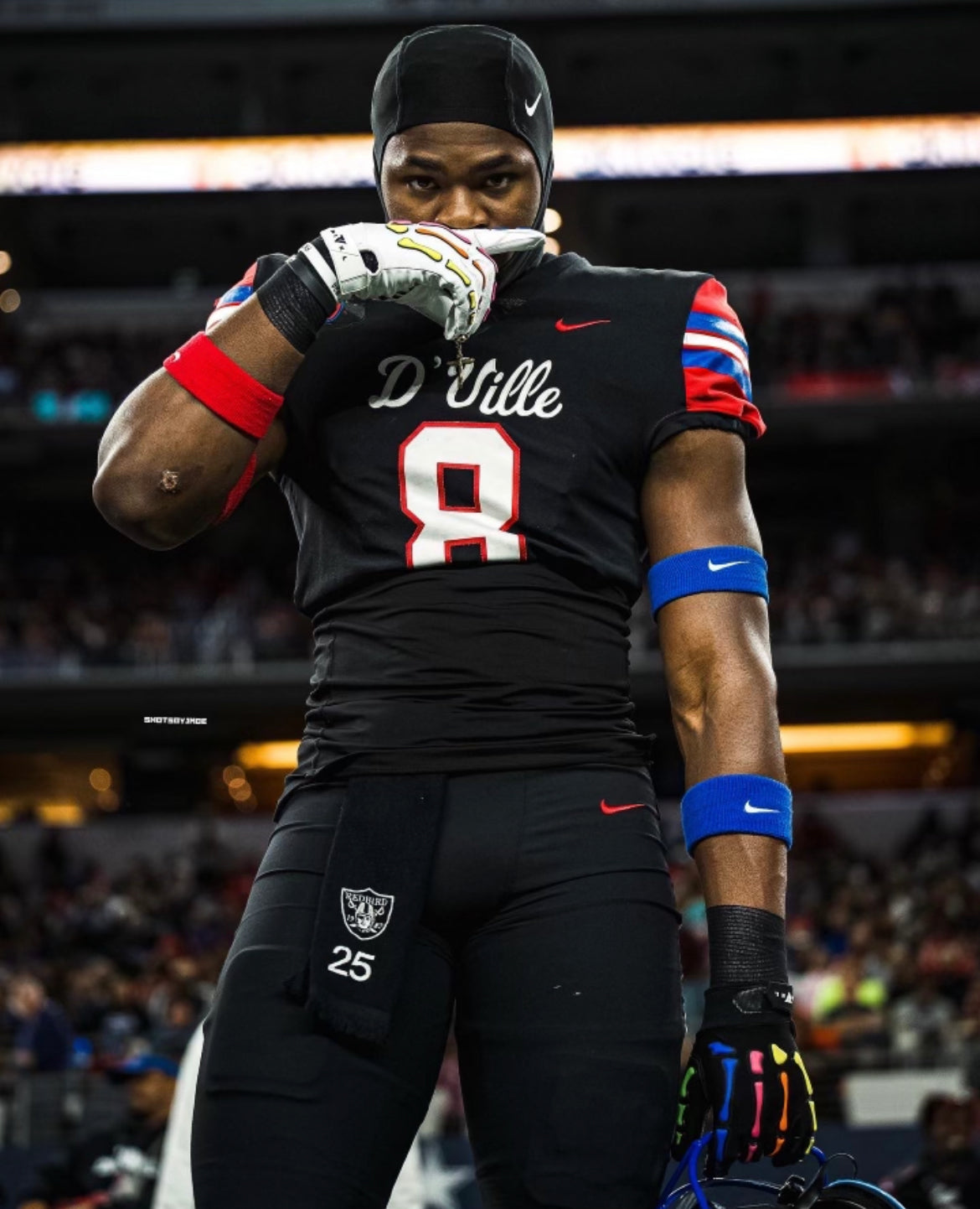 Reaper NEON LIGHTS Football Gloves – Rivel Athletics